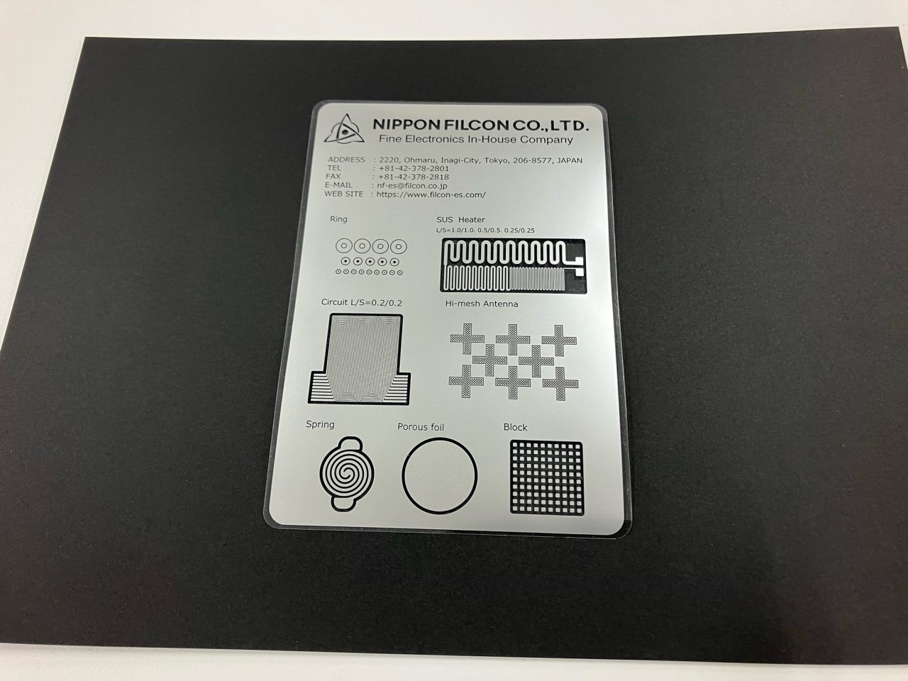 Etching metals attached carrier film | The etching professional, NIPPON ...